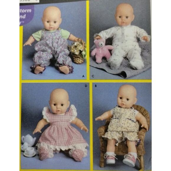 Simplicity | Office | Simplicity Baby Doll Clothes In 3 Sizes Sewing ...